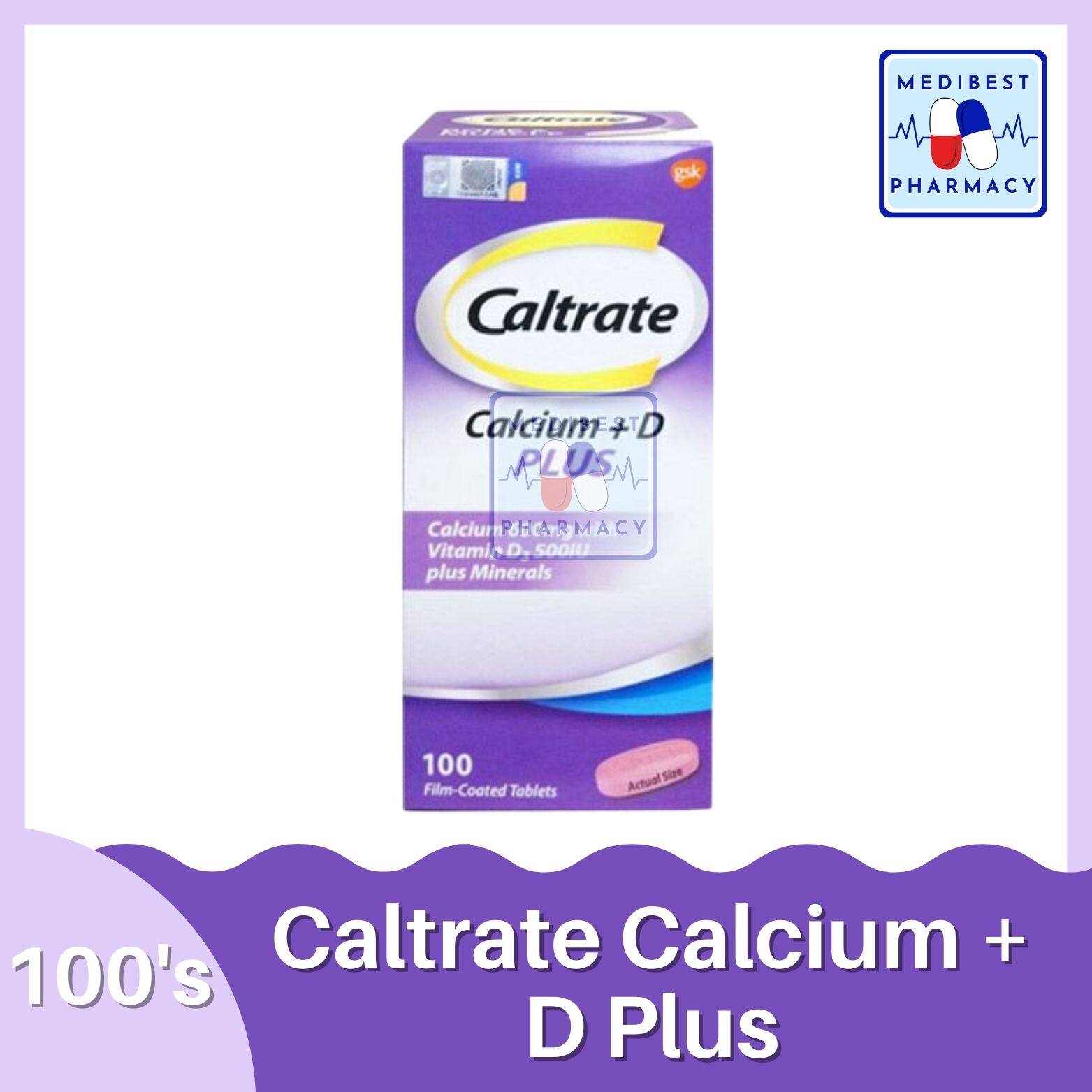 Caltrate Calcium + D Plus (100's / 2X100's) | Lazada