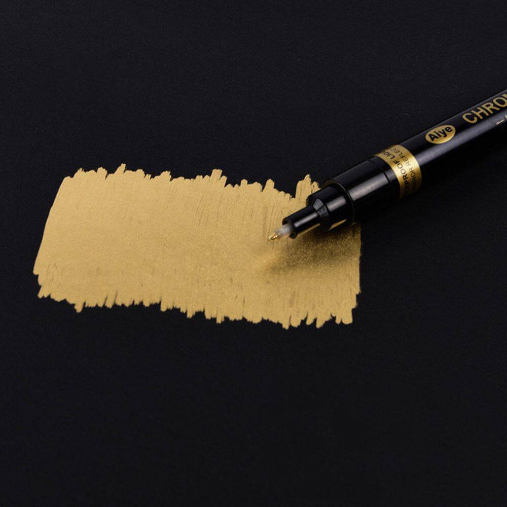 MMLUCK School Supplies Metal Effect Waterproof Chrome Markers ...