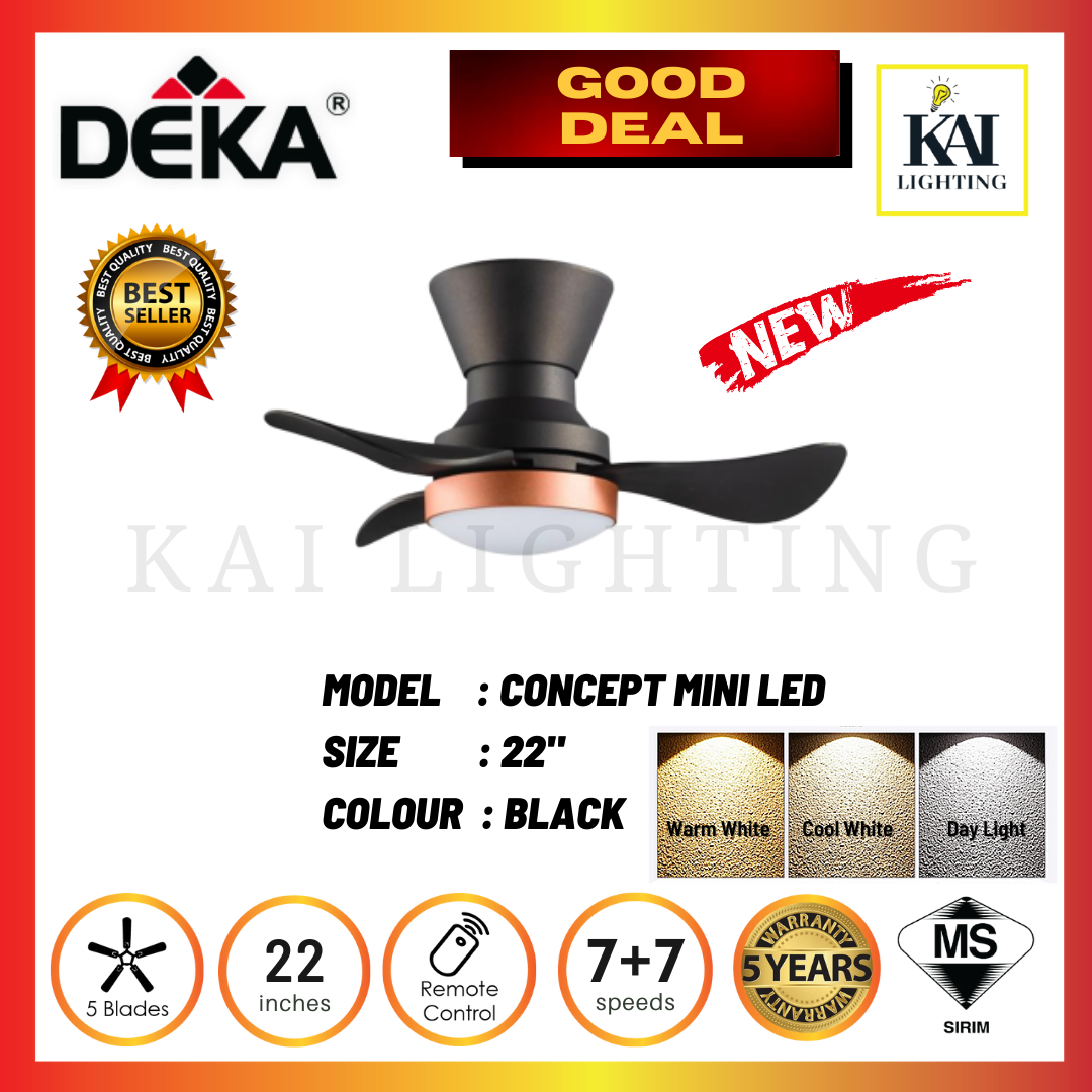Deka Concept Mini 22'', Mini 34” & Concept 42'' DC motor 7 Speed ...