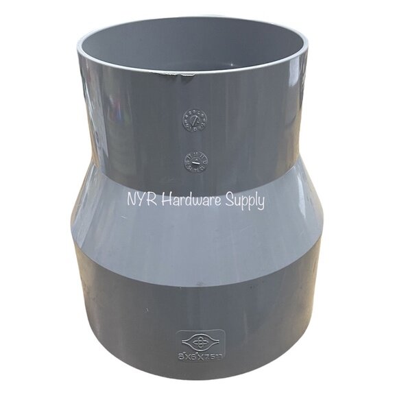 8” Pvc Pipe Fitting 200mm Grey Elbow 45Degree / Elbow 90Degree / Socket / Reducer Socket 8”x6 ...