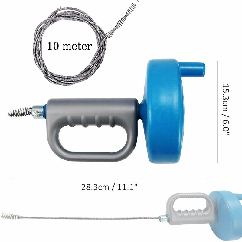 RA Ready Stock Auger Snake Rod Drain Unclogged Pipe Sink Tub Flexible ...