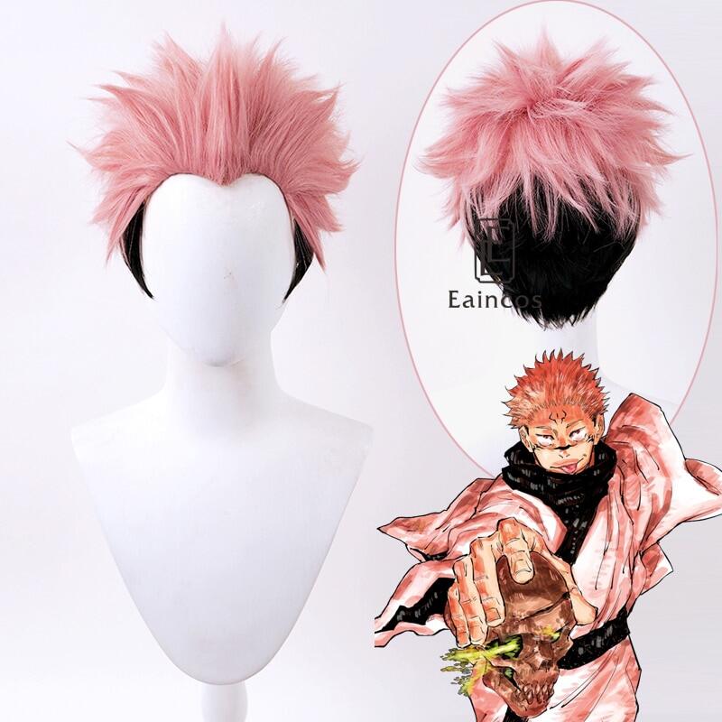Anime Jujutsu Kaisen Ryomen Sukuna Cosplay Wig Heat Resistant Synthetic ...