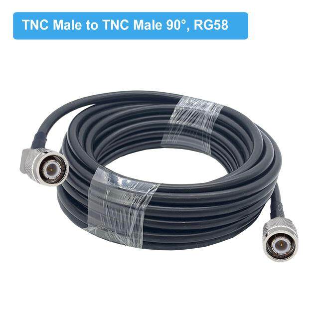 จัดส่งฟรี♣TNC ชาย TNC ชายปลั๊ก RG58 50 Ohm TNC Pigtail RF Coaxial สายไฟจัมเปอร์ Coax 50ซม.1M 2M ...
