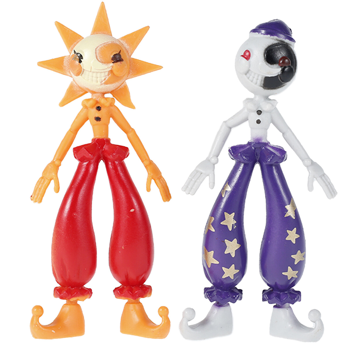 Sundrop Action Figure 2Pcs Fnaf Sundrop Action Figure Sun Clown Action ...