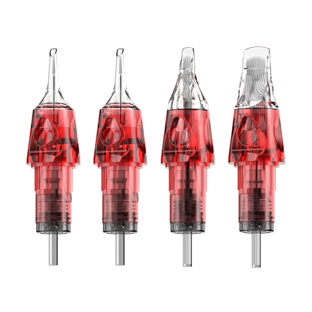CNC 20Pcs Tattoo Cartridge Needles #10=0.30mm RL/RS/M1/RM Soft Rebound ...