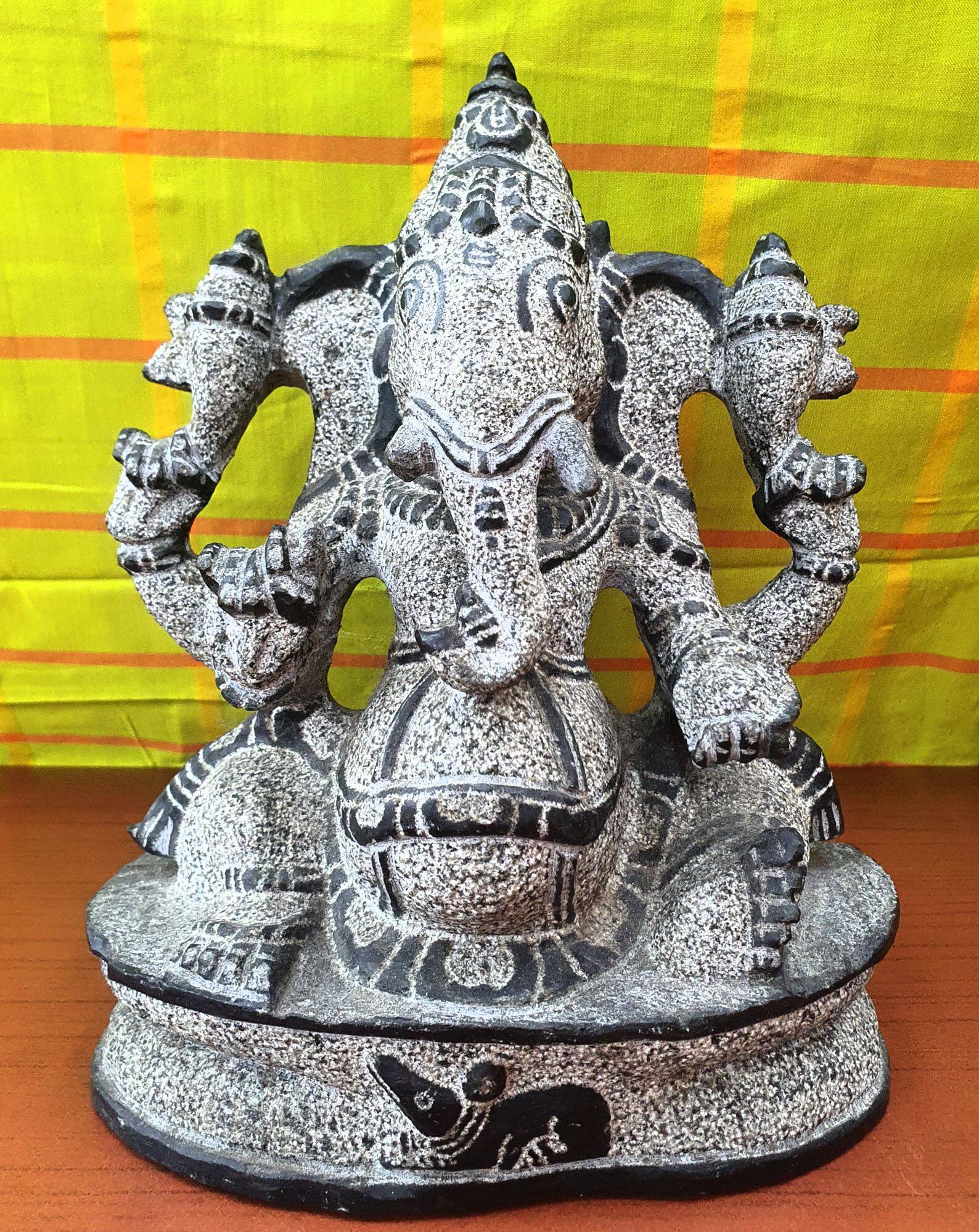 KARUNKAL VINAYAGAR STATUE 9" inch | Lazada