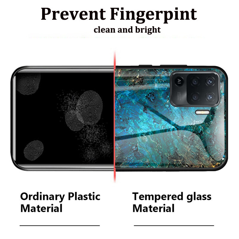 Casing OPPO A94 2021/Reno 5F Phone Case Fashion Luxury Marbling ...