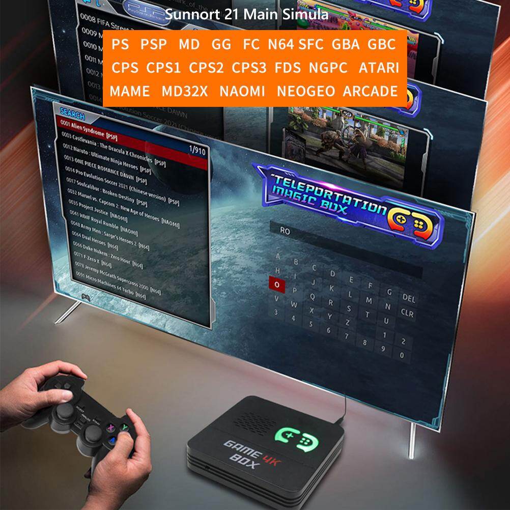Wireless 2.4G Game Consoles Dual System Console Built-in 6700 Games ...