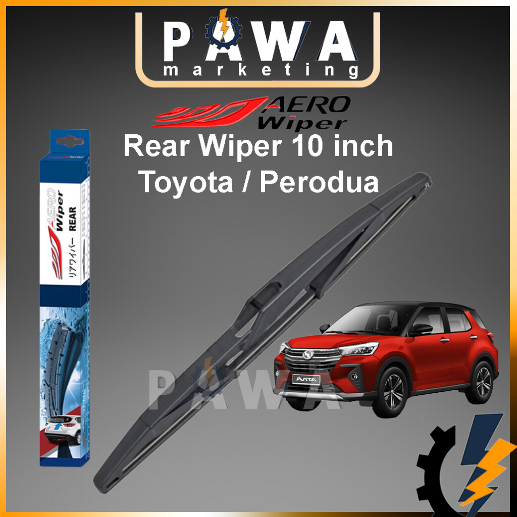 Pawa Aero Wiper Rear Wiper Blade Toyota Perodua Ativa Plug and Play 10 ...