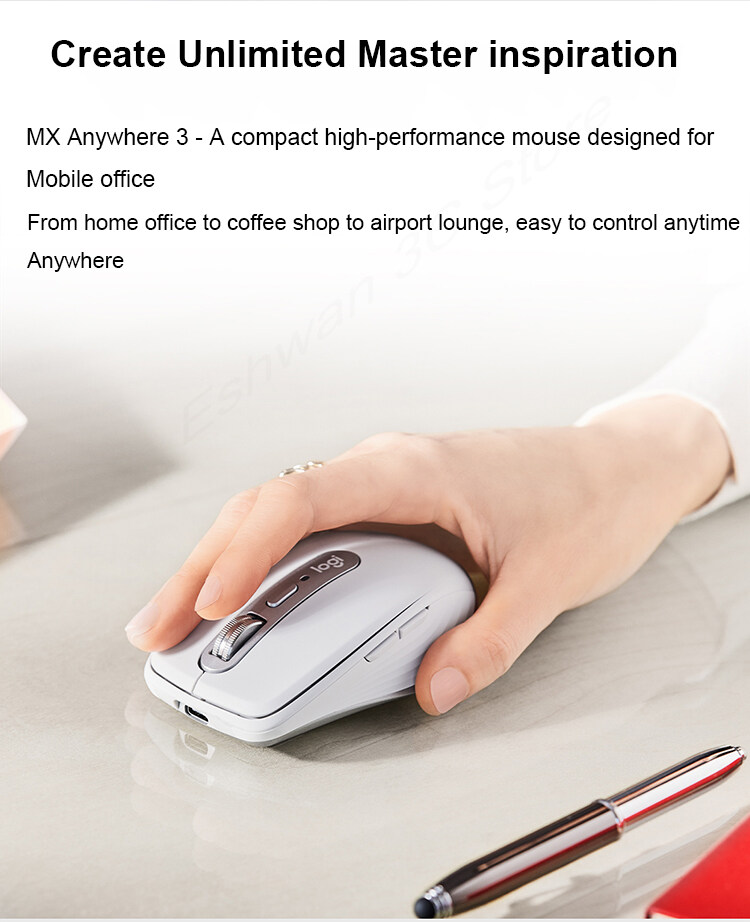 Ready to Ship Logitech MX Anywhere 3 Wireless Bluetooth Office Mouse ...