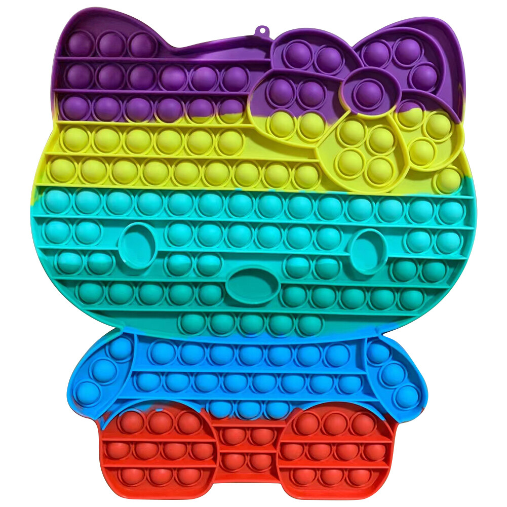 Pop It Push Bubble Fidget ของเล่น KT Cat Anti Stress Sensory ของเล่น ...