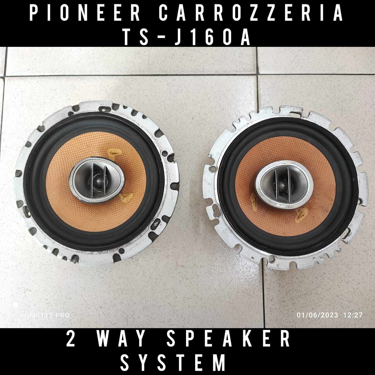 Pioneer Carrozzeria TS-J160A 6.5 Inch 2-Way High End Separate Speaker ...