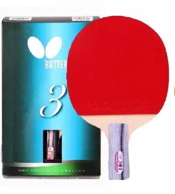 BUTTERFLY TBC 301 FL YUKI RUBBER SHAKEHAND TABLE TENNIS RACKET PING ...