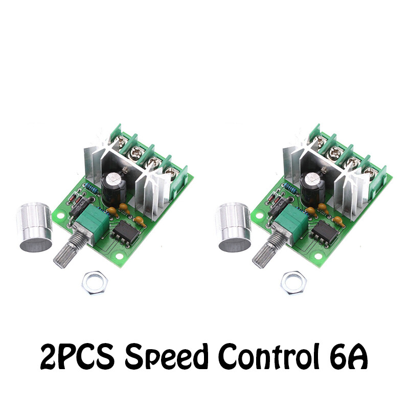 DC 6V-12V 6A PWM DC Motor Speed Controller Governor Regulator High ...