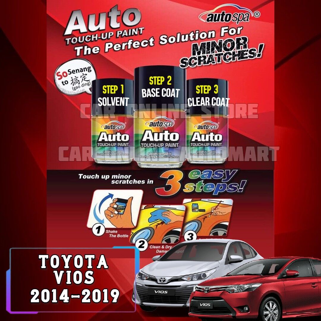 TOYOTA VIOS 2014-2019 Original Autospa Touch Up Paint - Scratch Removal ...