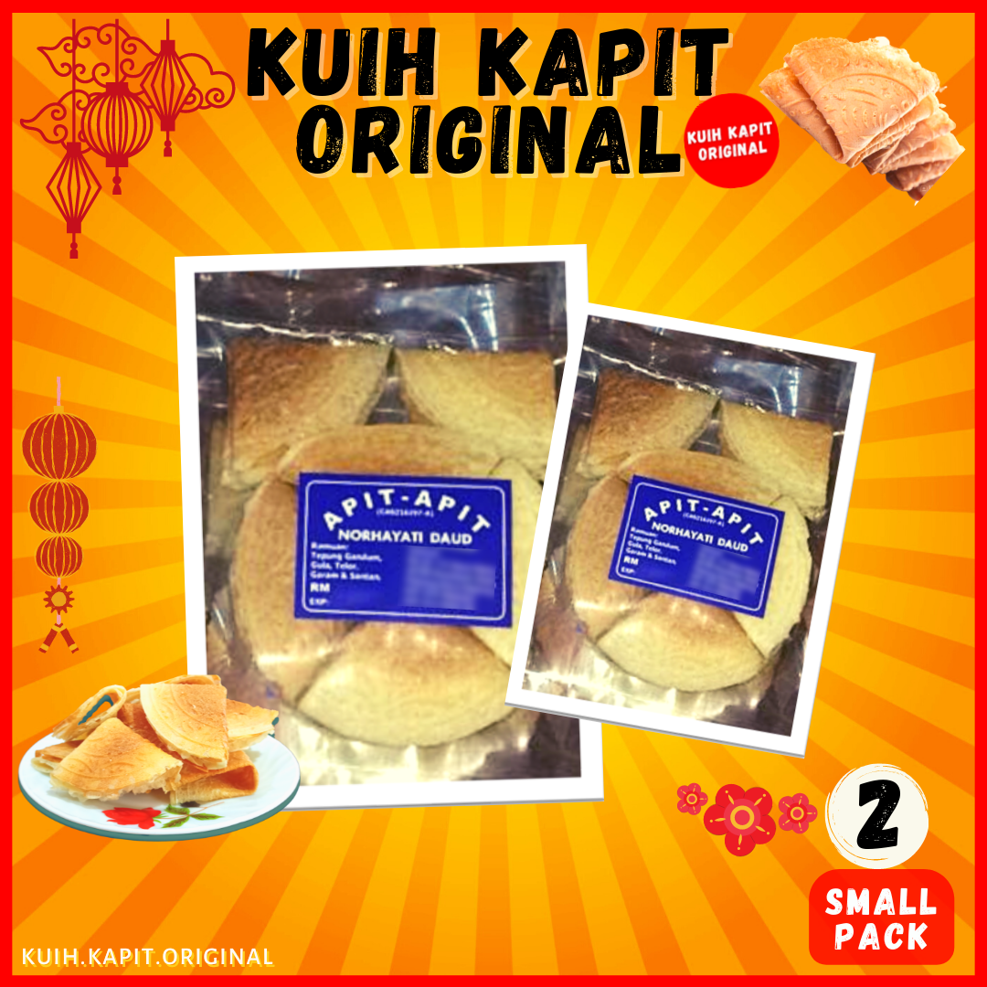 💥[𝗦𝗠𝗔𝗟𝗟 𝗣𝗔𝗖𝗞] Kuih Kapit Original - Kuih Sepit Crunchy Love Letter ...