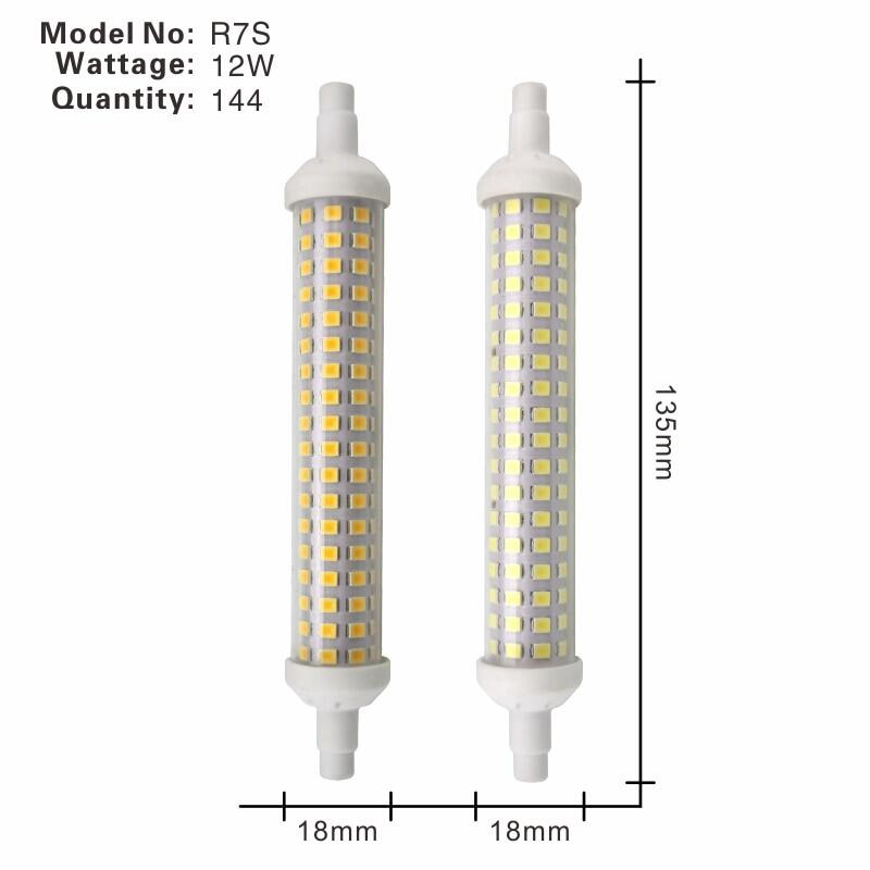 LATTUSO R7S โคมไฟ LED 6W 9W 12W SMD 2835 78มม. 118มม. 135มม. R7S หลอดไฟ ...