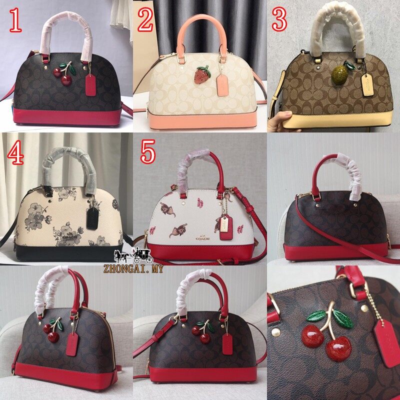 Coach ใหม่ F72751 F72752 F72753 F73718 กระเป๋าหนังเปลือก กระเป๋าสะพาย ...