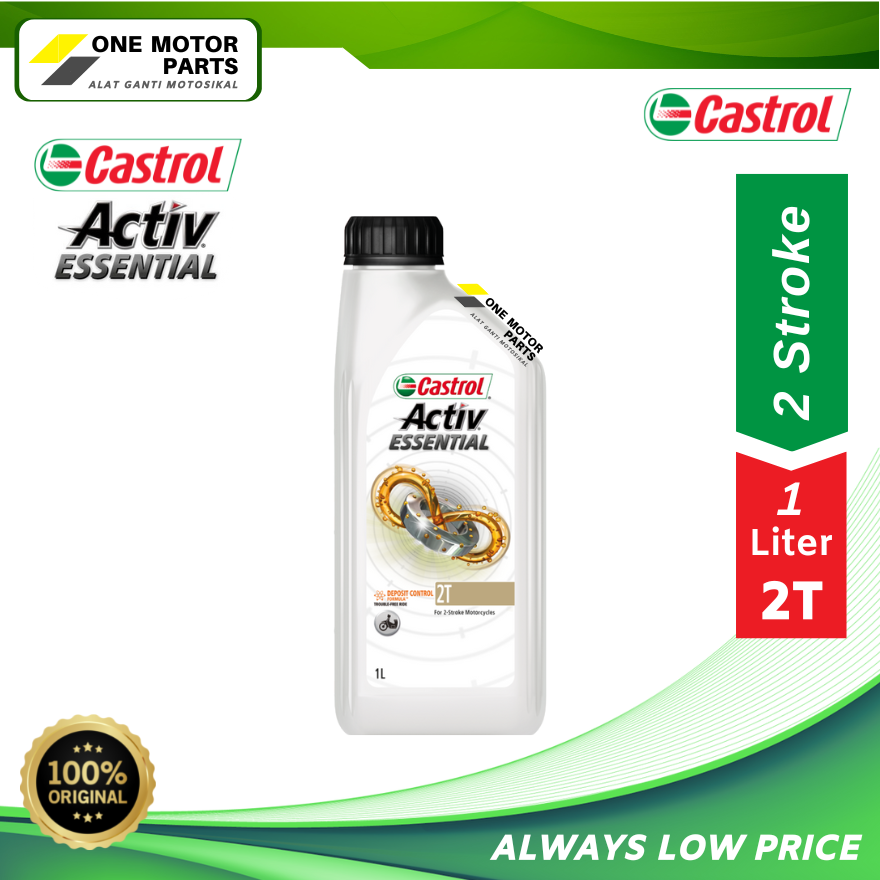 Castrol Activ 2T Oil 100% Genuine Castril Activ Essential Motorcycle 2T ...