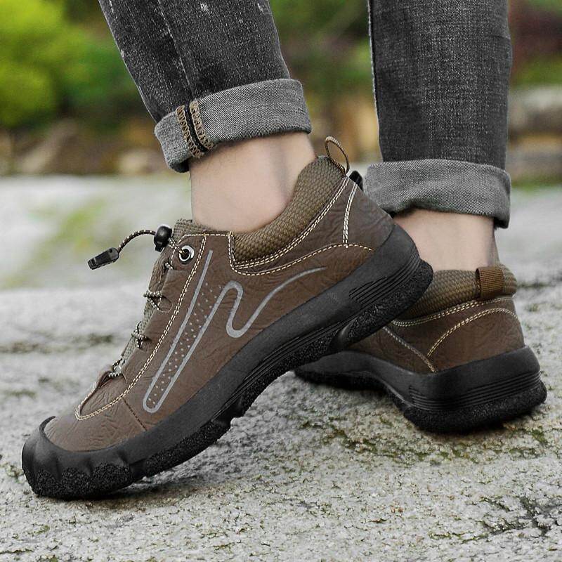 Autumn and winter outdoor Baotou leather mens shoes mens sports shoes ...