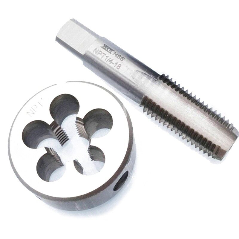 14-18 NPT Thread Tap Die Right Hand Set Kit Metalworking Tool Handtool ...