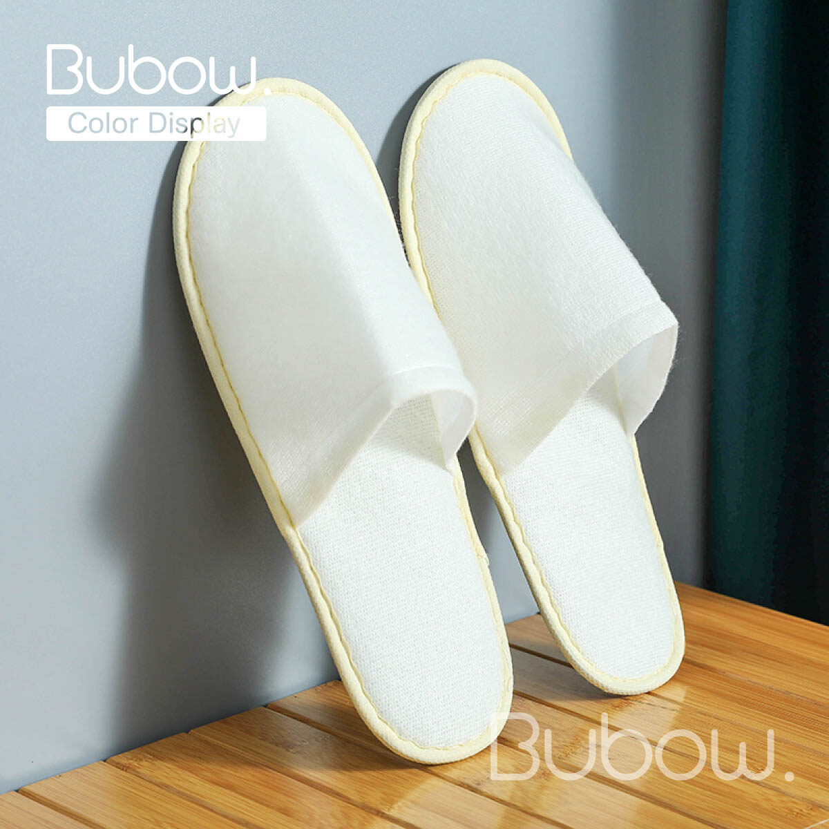 READY STOCK🔥BUBOW Disposable Slippers for Hotel Airbnb Homestay Budget ...