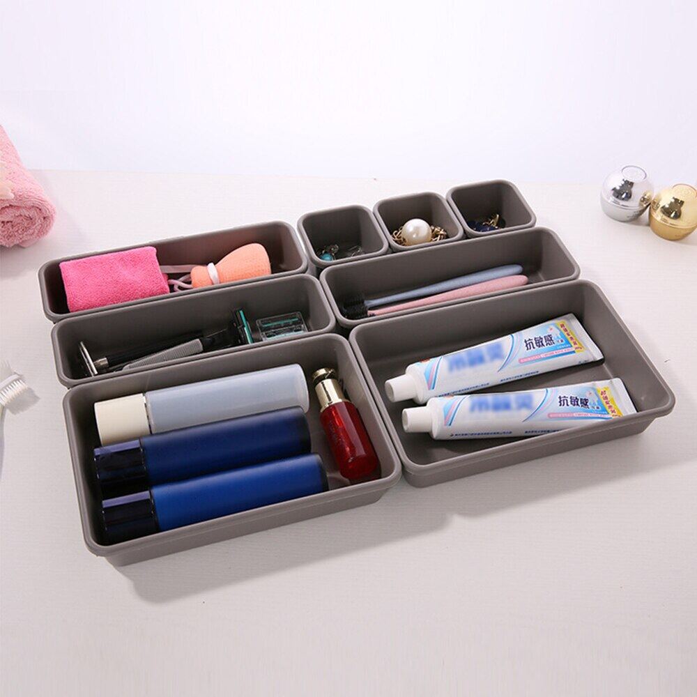 Dressing Table Jewelry Small Objects Separated Storage Box Household ...