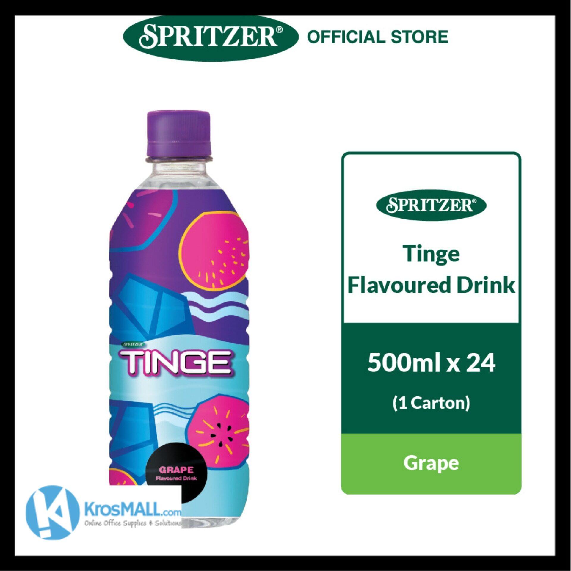 Spritzer Tinge Flavoured Drink Grape (500ML X 24) | Lazada