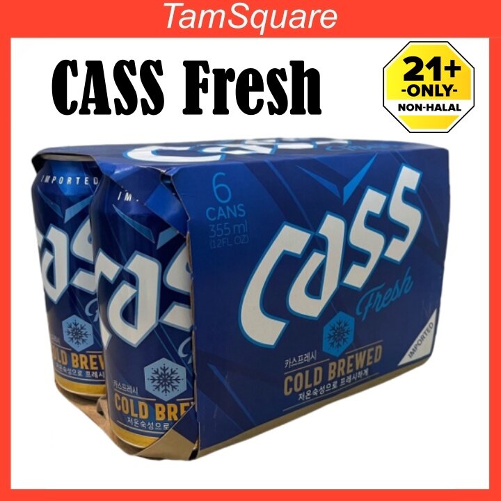Koreas No 1 Cass Fresh Beer 6 X 355ml Cold Brewed Lazada