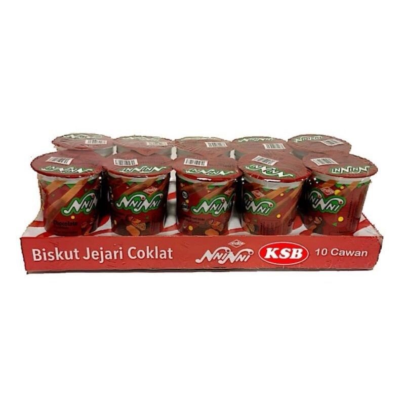 【10 Cups X 35g】Cvmallow Nni Nni Chocolate Biscuits Sticks/Strawberry ...