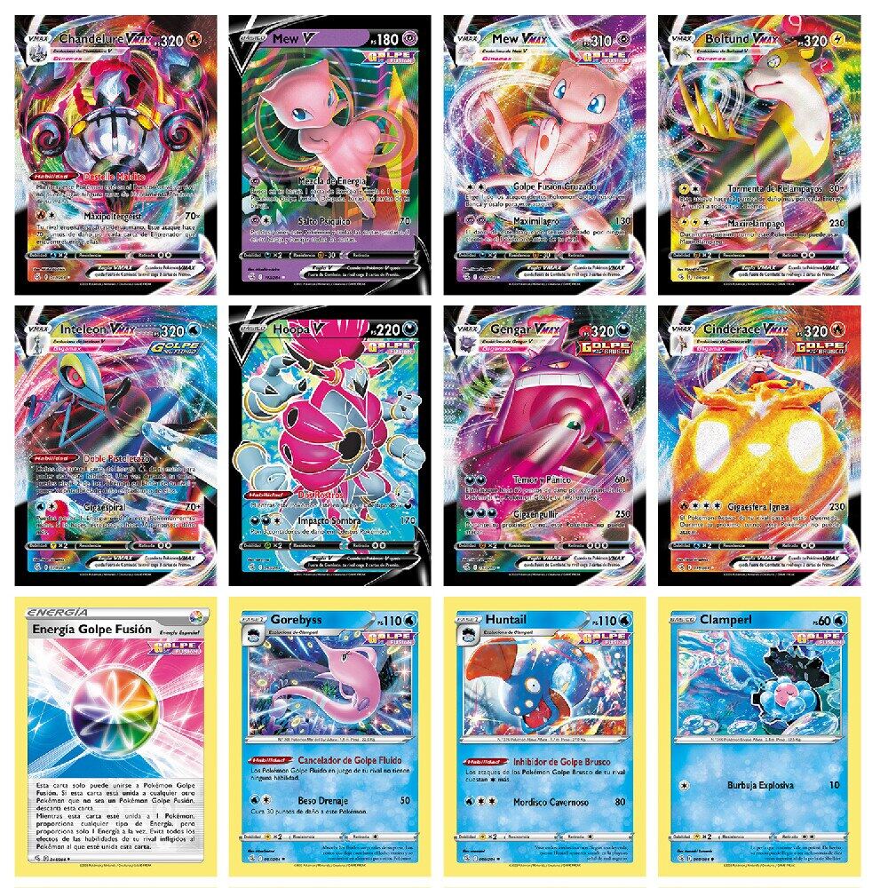 2021 Newest Spanish Pokemon Cards 360Pcs ES Pokémon TCG: FUSION Dark ...