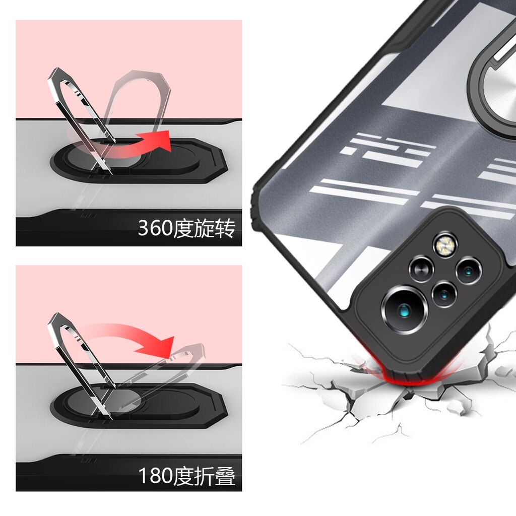 [Metal Ring + Case] infinix Note 11 10 Pro 11s 11i 8 7 Acrylic ...