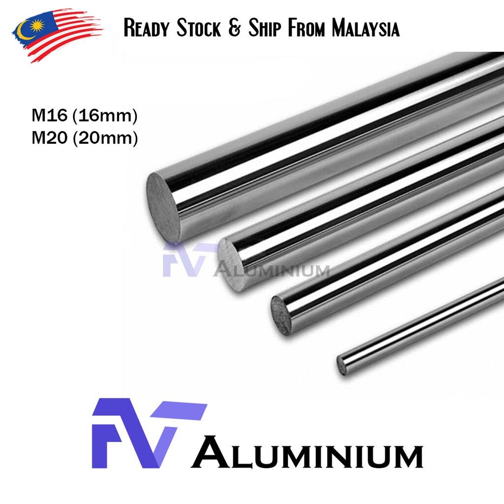 M16 M20 Hardened Linear Shaft 50cm / 100cm Chromed Plated Rod Bearing Steel Shaft Cylinder | Lazada