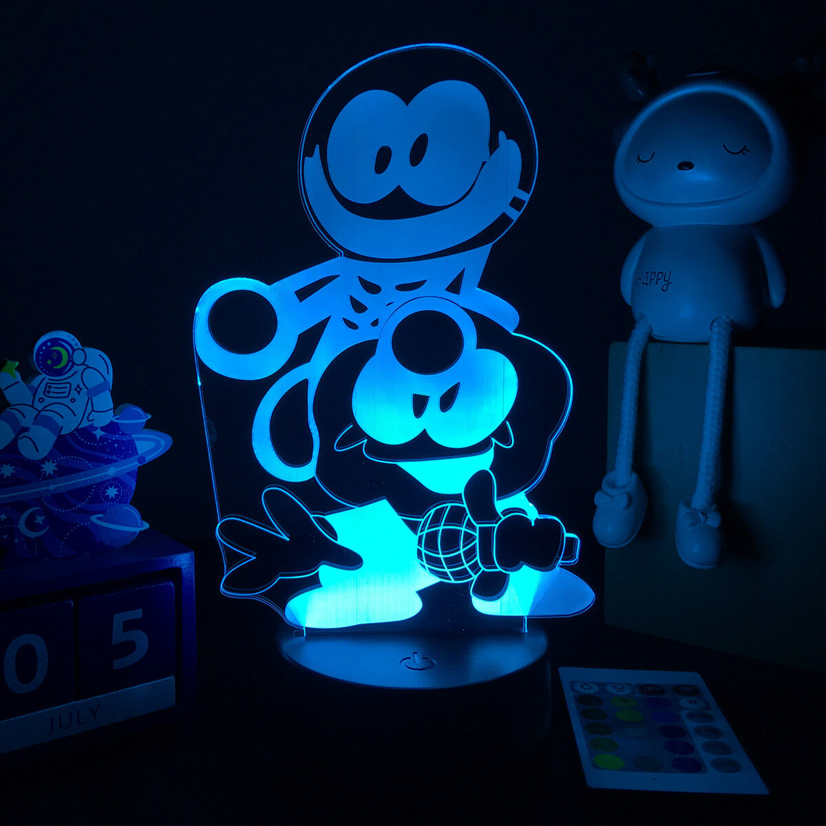 Game Friday Night Funkin Night Light Skid and Pump Figure Table Lamp ...