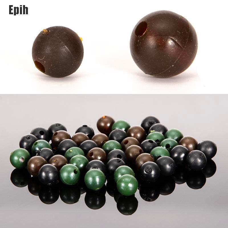 [Epih] ลูกปัดตกปลายางนิ่ม50ชิ้น/แพ็คสำหรับตกปลาคาร์พบาร์เบลตกปลาเนื้อ ...