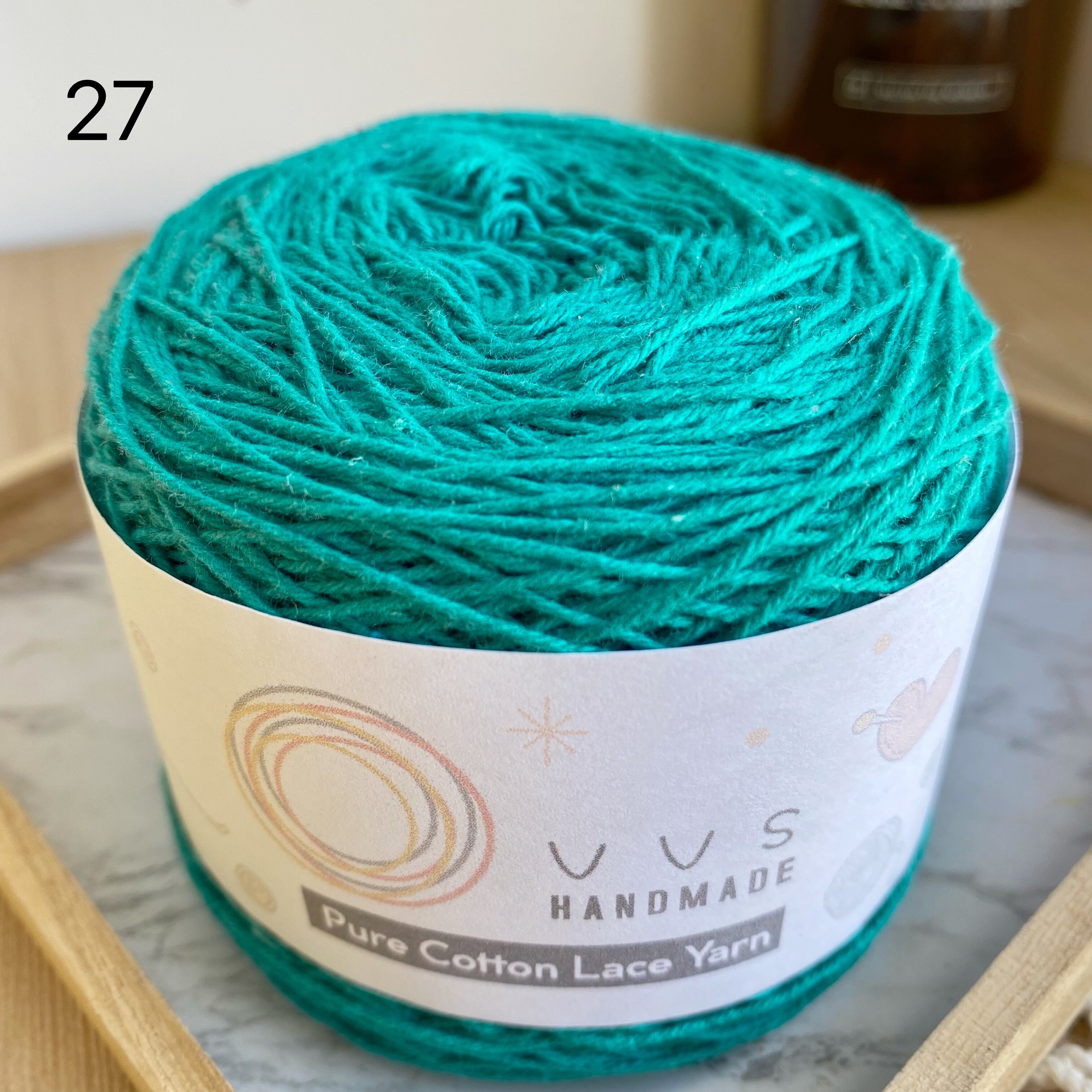 🇲🇾VVS Pure Cotton Lace Yarn Yarn Crochet yarn knitting Benang Kait Lace ...