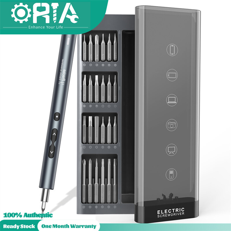 ORIA Rechargeable Screwdriver Set, 51 in 1 Mini Cordless Screwdriver ...
