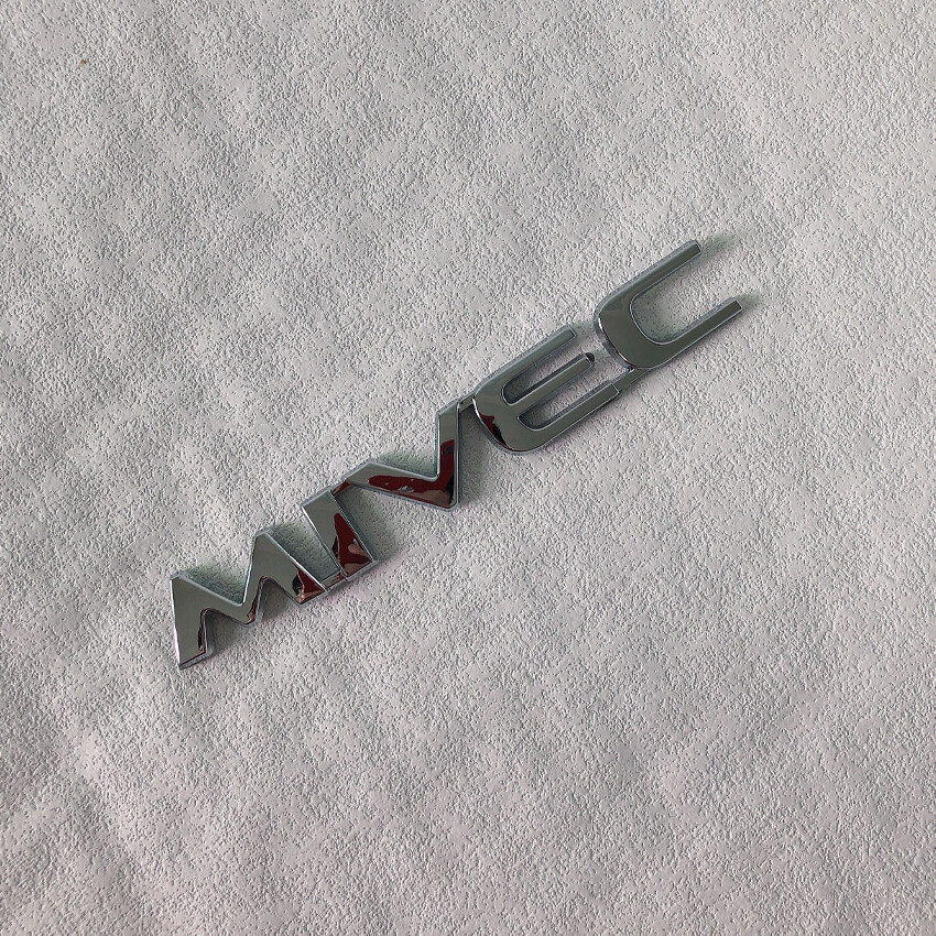 MIVEC Logo Car Badge Rear Emblems Decoration ABS Sticker Decals For ...