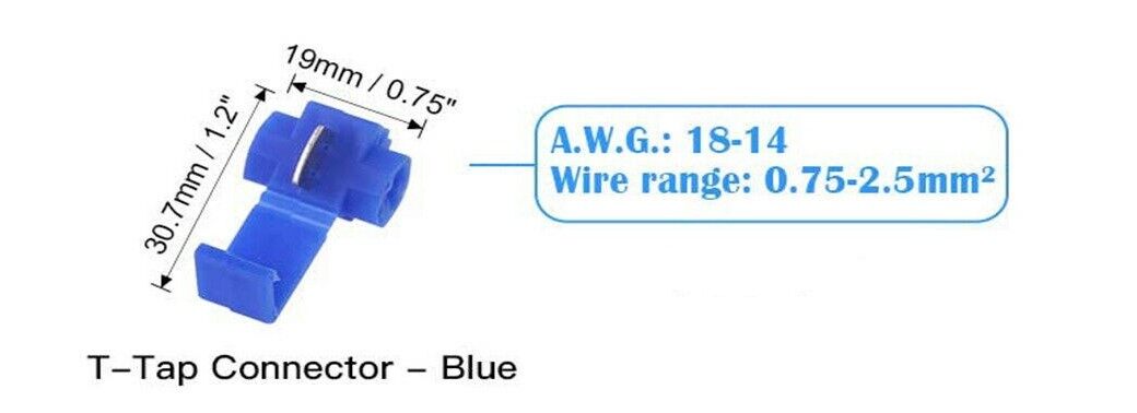 Car Wire Crimp Splitter Clip Scotch Lock Quick Splice Terminal Lock ...