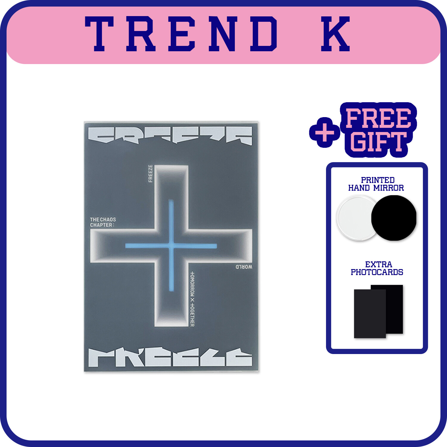 TXT The 2nd Album - THE CHAOS CHAPTER : FREEZE [ WORLD ver. ] CD ...