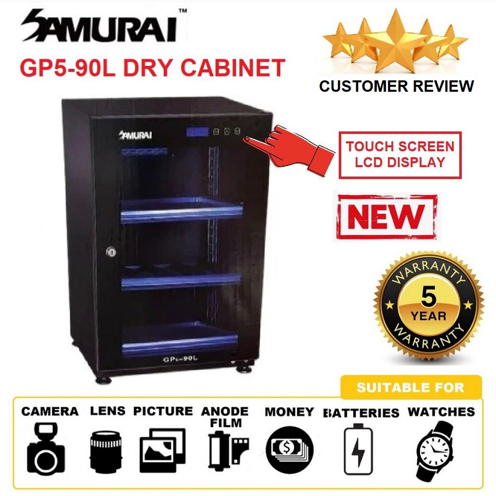 Samurai Dry Cabinet GP5 (90L) 5 Years Warranty | Lazada