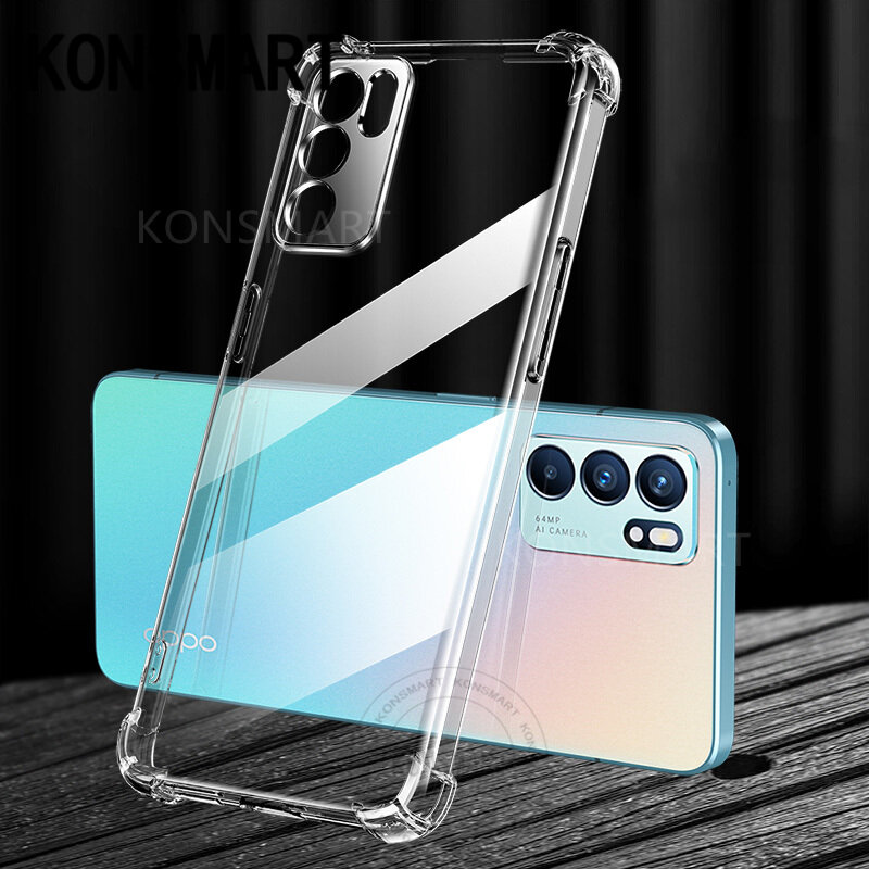 KONSMART Casing OPPO Reno6 6Z 6 Pro 5G 2021 NEW Clear Shockproof Reno6 ...