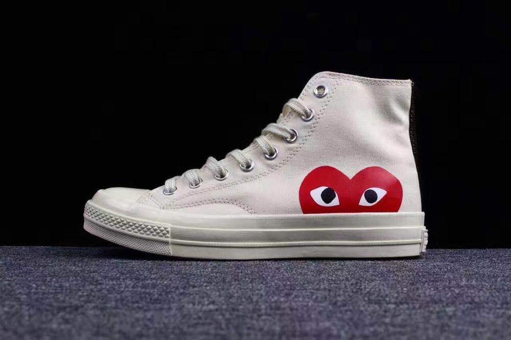 Converse all star CDG PLAY x 1970s Daily leisure High/Low Unisex Shoes ...