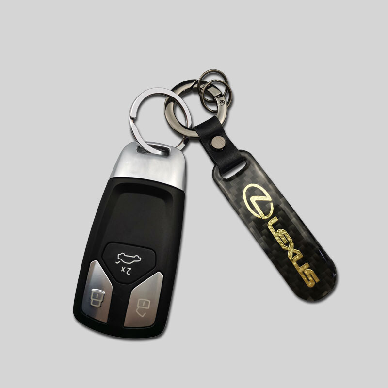 1ชิ้นโลหะกรรไกรรถคาร์บอนไฟเบอร์Key ChainสำหรับLexus Rx300 Gs300 Rx330 ...