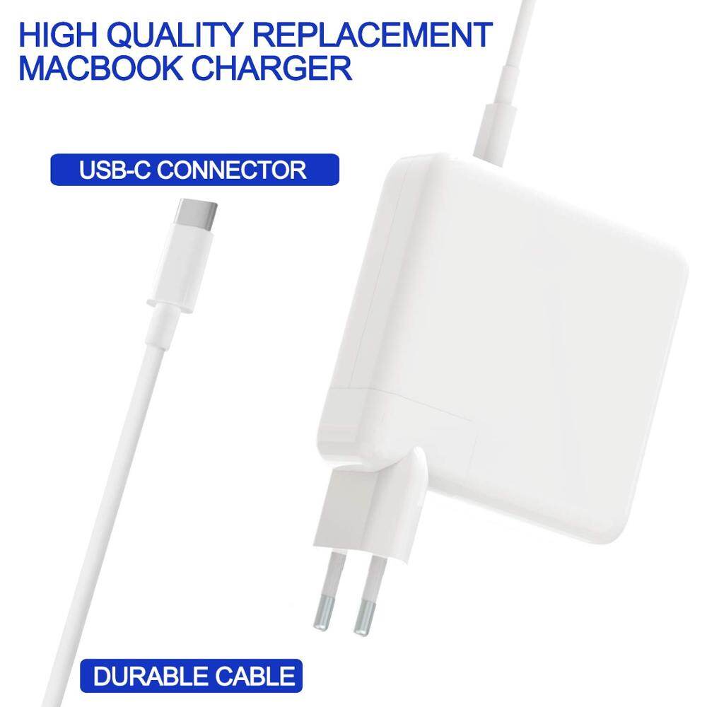 Original 61W USB C ที่ชาร์จอะแดปเตอร์สำหรับ MacBook Pro 12นิ้ว13นิ้ว ...