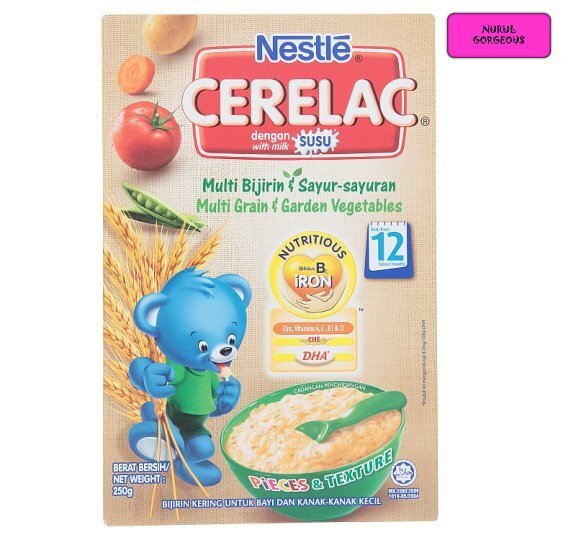 Nestlé Cerelac Multi Grain & Garden Vegetables Infant Cereal with Milk ...