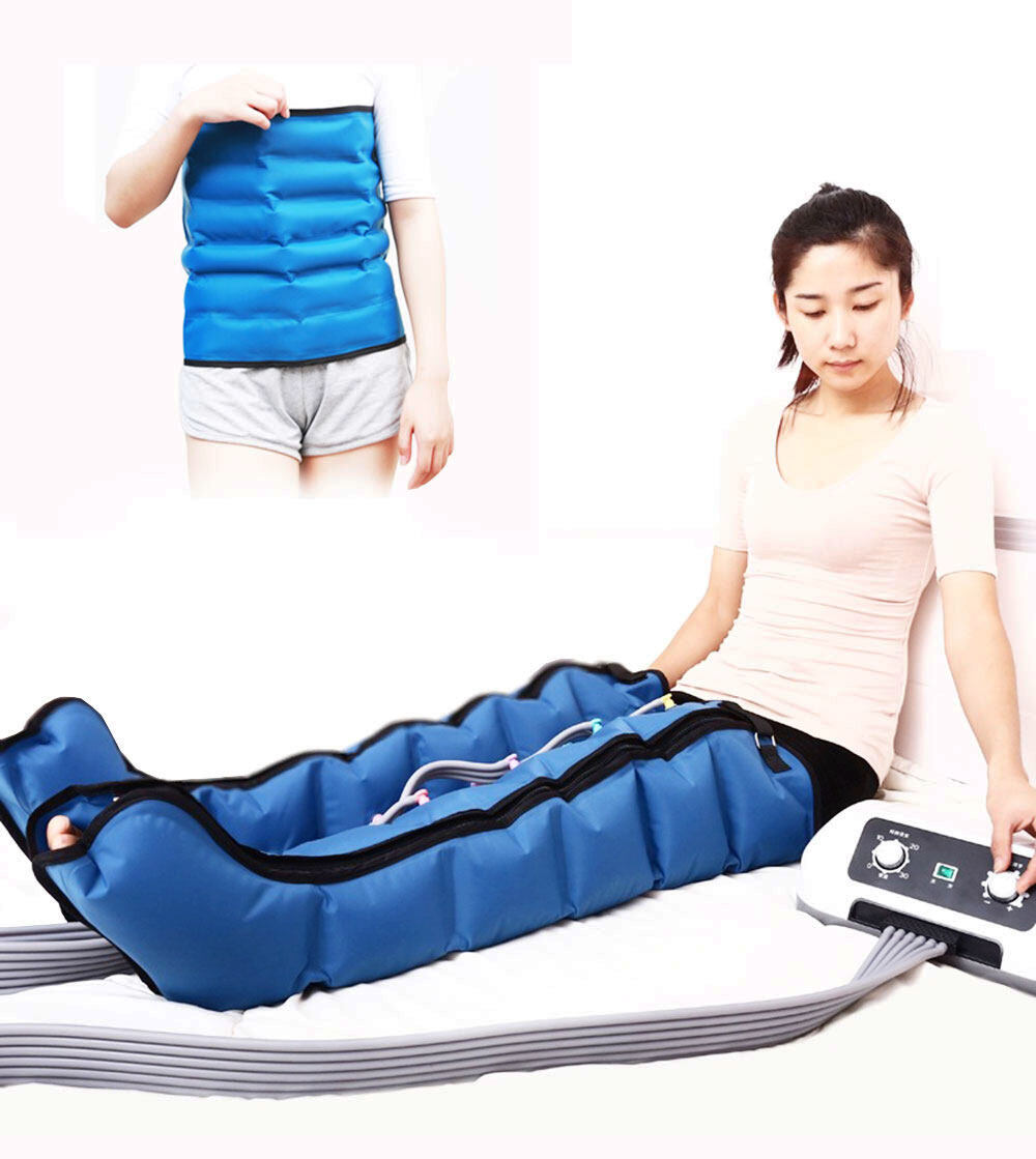 Air Wave Pressure Pressotherapy Massage Compression Circulator Leg Arm ...