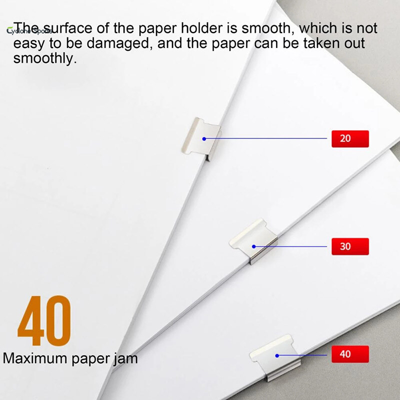 L-Dream Clip Push Stapler Fixed Clips Stapler Binding Clip Reusable ...