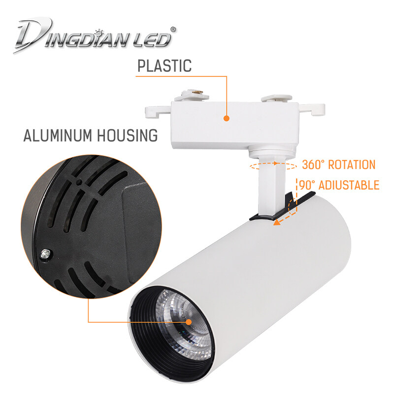 DINGDIAN LED 2แพ็คไฟติดตามLED (แทร็กบาร์ไม่รวม) 220Vสปอตไลท์สำหรับร้าน ...