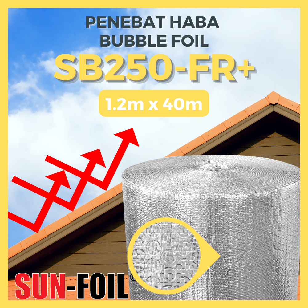 SUNFOIL Bubble Foil Series SB250-FR+ [40m] Bubble Aluminium Foil ...